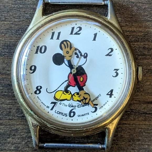 Disney | Accessories | Vintage Disney Lorus Mickey Mouse Watch Face ...